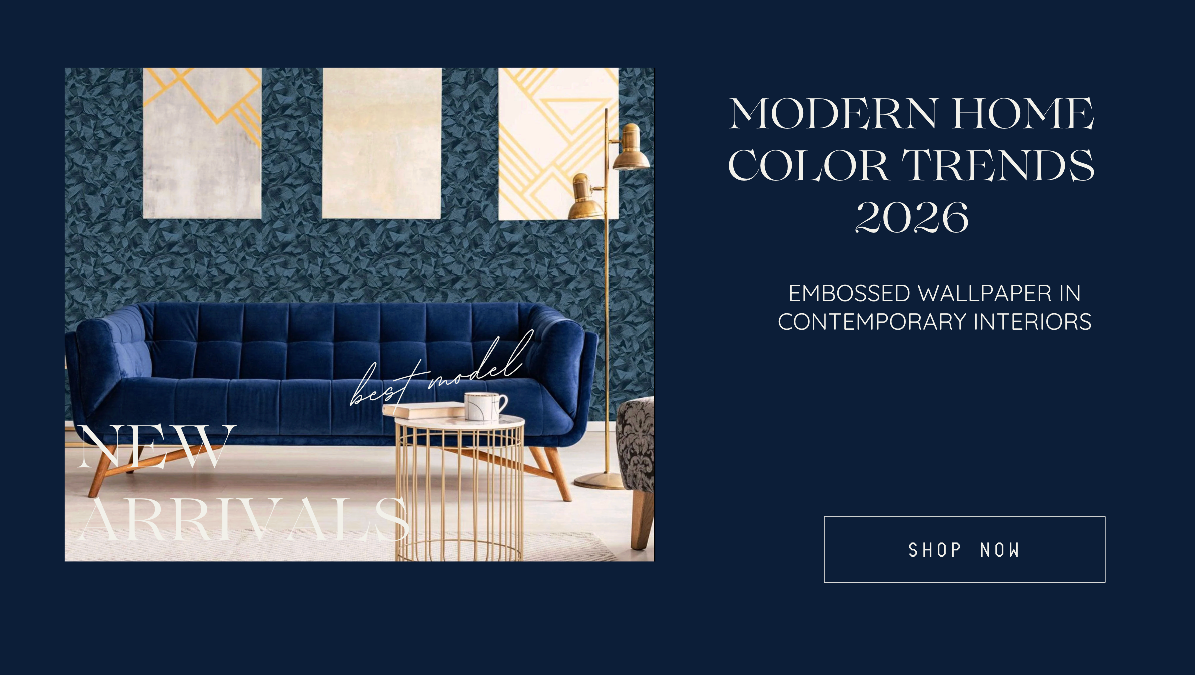 Modern Home Color Trends 2026 | Embossed Wallpaper Ideas by Walloro ...