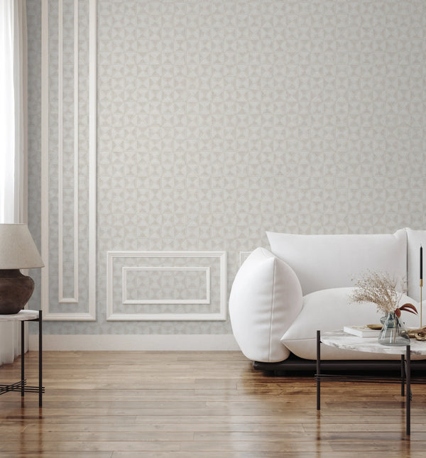 Embossed Cream Patterned Wallpaper,Natural Wallpaper, Modern ...