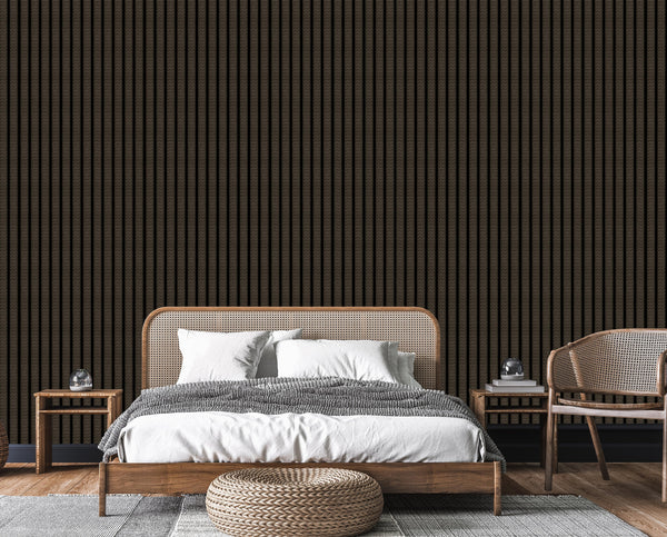 Dark Gray Panel Pattern Wall Panel, PS Wall Home Decoration Panel-Prem ...