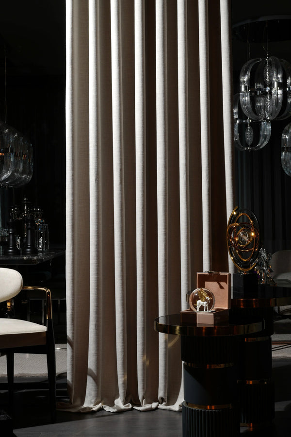 Gesso Fabric-Luxury Drapes That Elevate Your Living Room Instantly ...