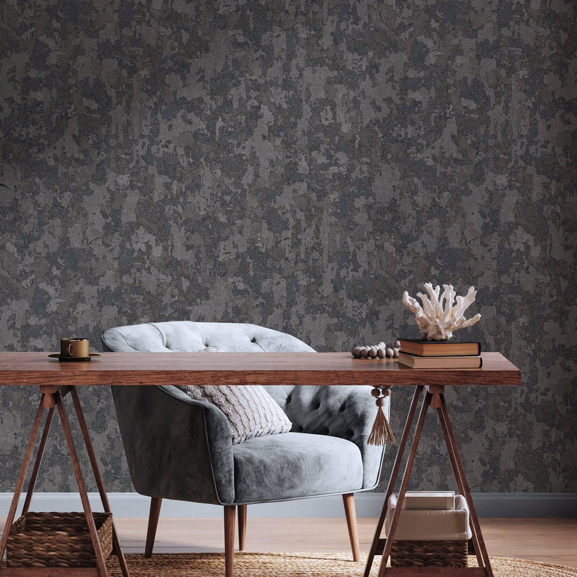 Distressed Wallpaper Grey Distressed Concrete Wallpaper Mural | Feathr