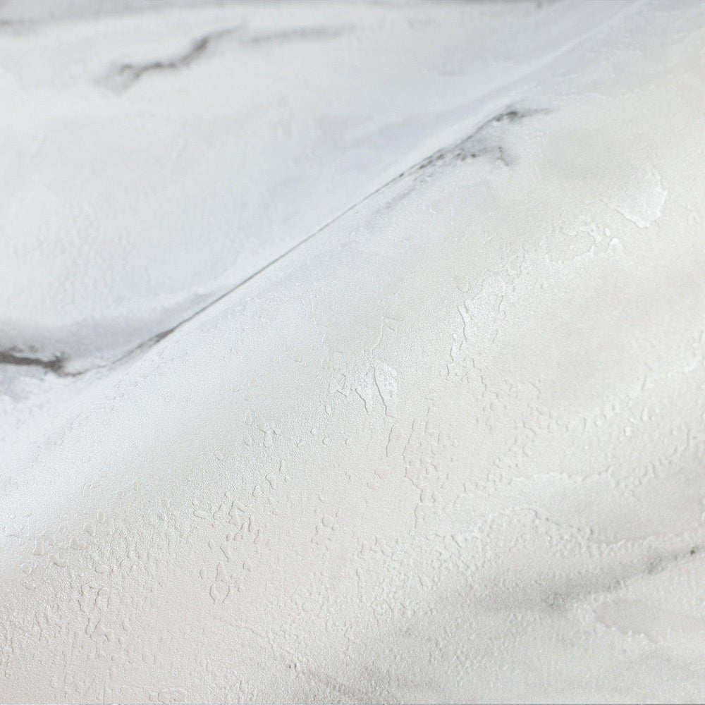 Luxury Marble Pattern Wallpaper, 3D Embossed Textured White, Gray Stone ...