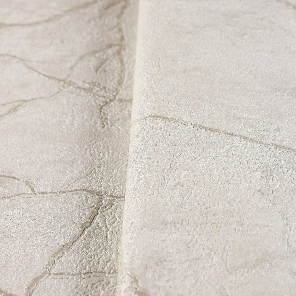 Modern Stone Embossed Wallpaper, Cream Color Vein Pattern, Abstract ...